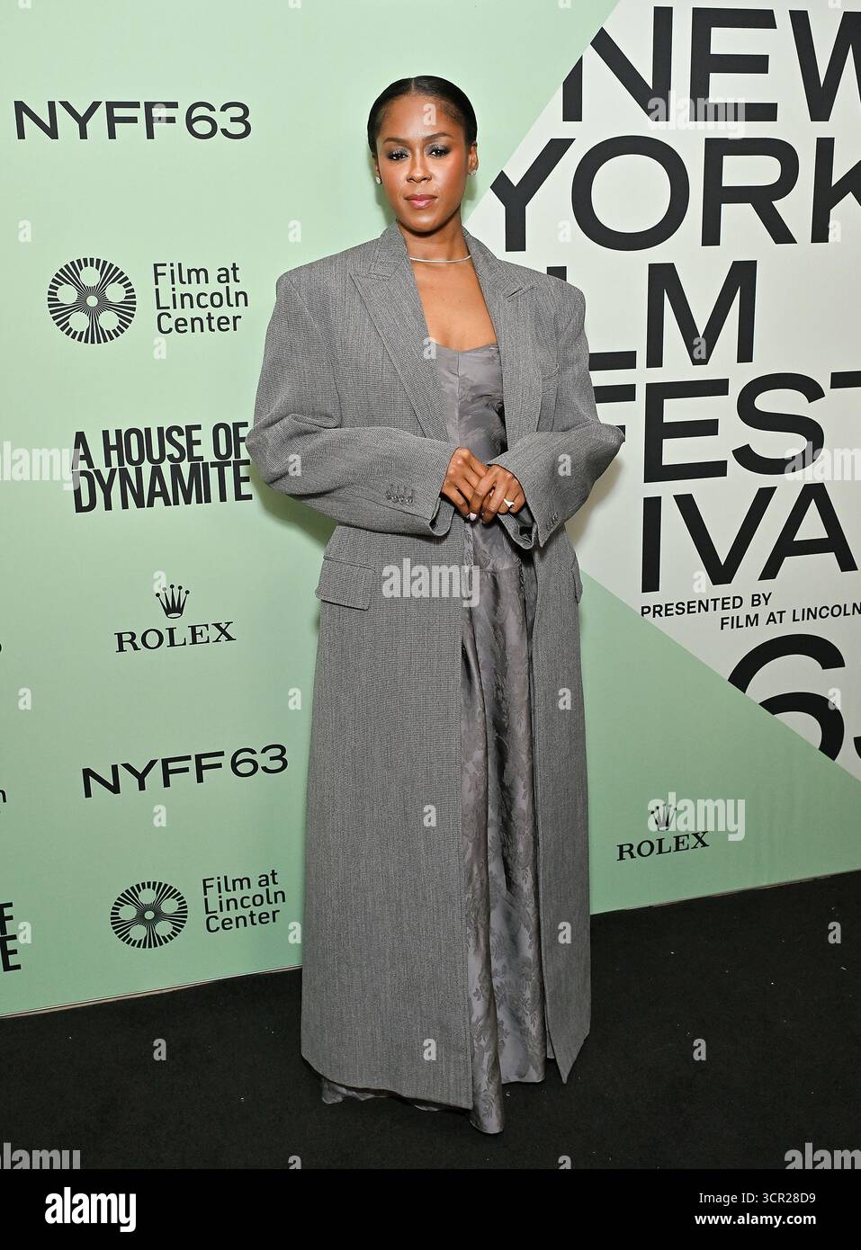 Moses Ingram attends the premiere of "A House of Dynamite" at Alice ...