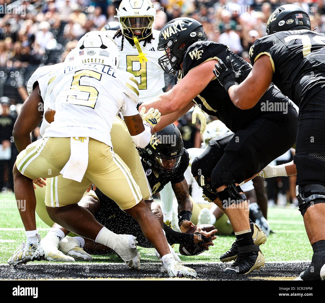 Sports wake forest quarterback robby ashford 2 hi-res stock photography ...