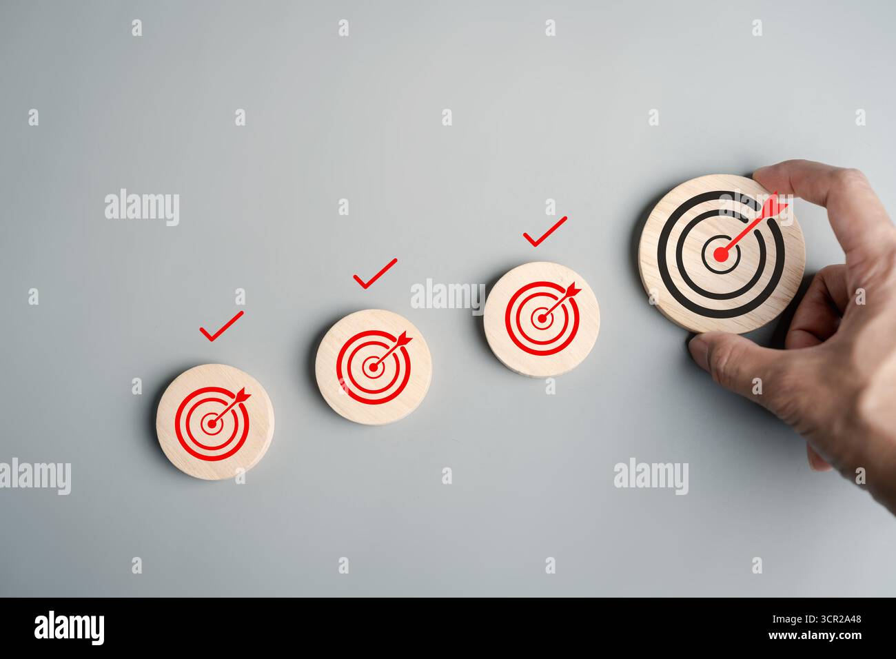 Goal achievement milestone targets hi-res stock photography and images ...