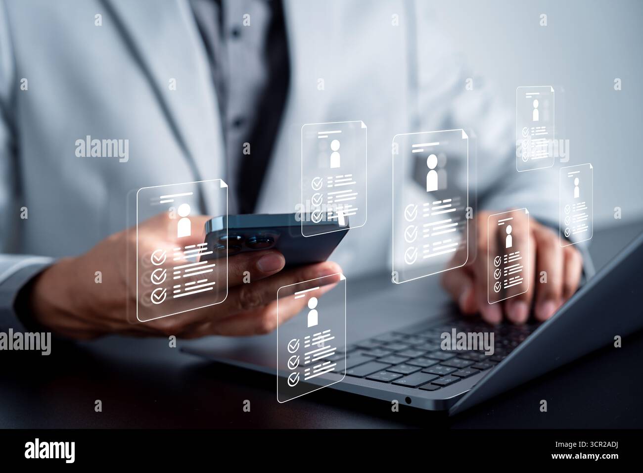 Application process candidate profile hi-res stock photography and ...