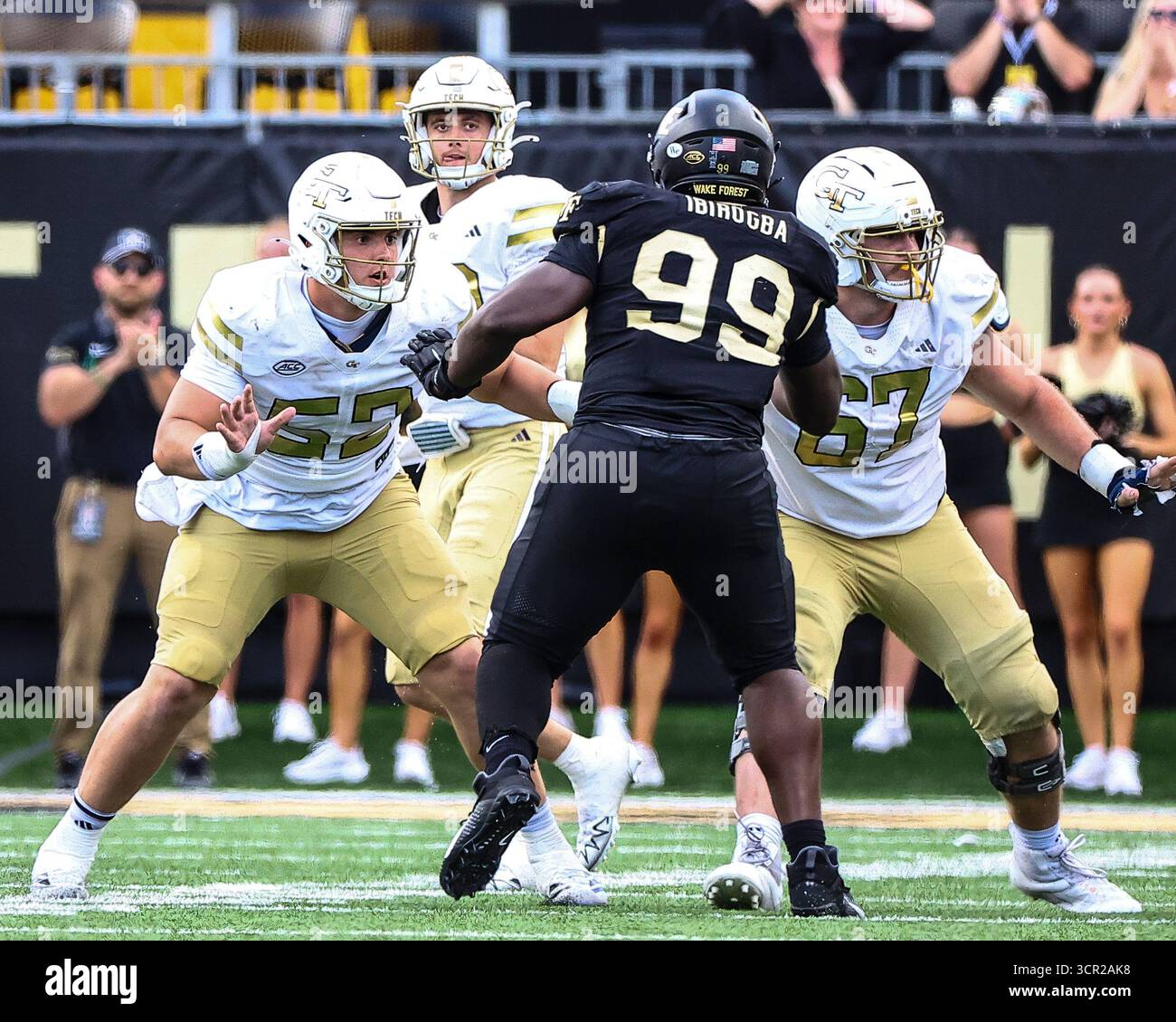 September 27,2025: Georgia Tech offensive lineman Joe Fusile (67) and ...