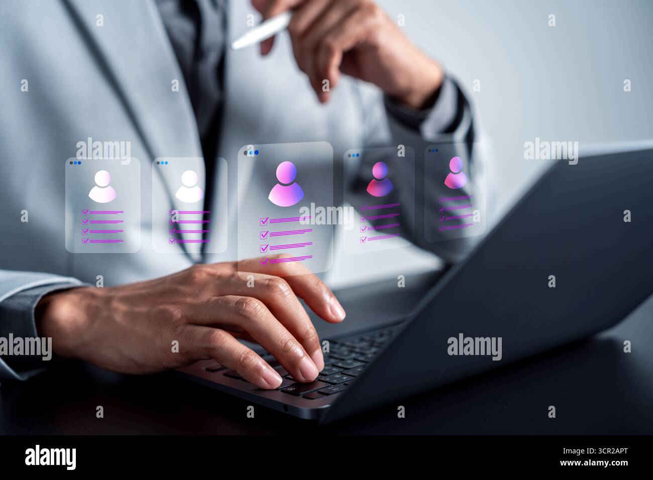 Digital resume candidate profile hi-res stock photography and images ...