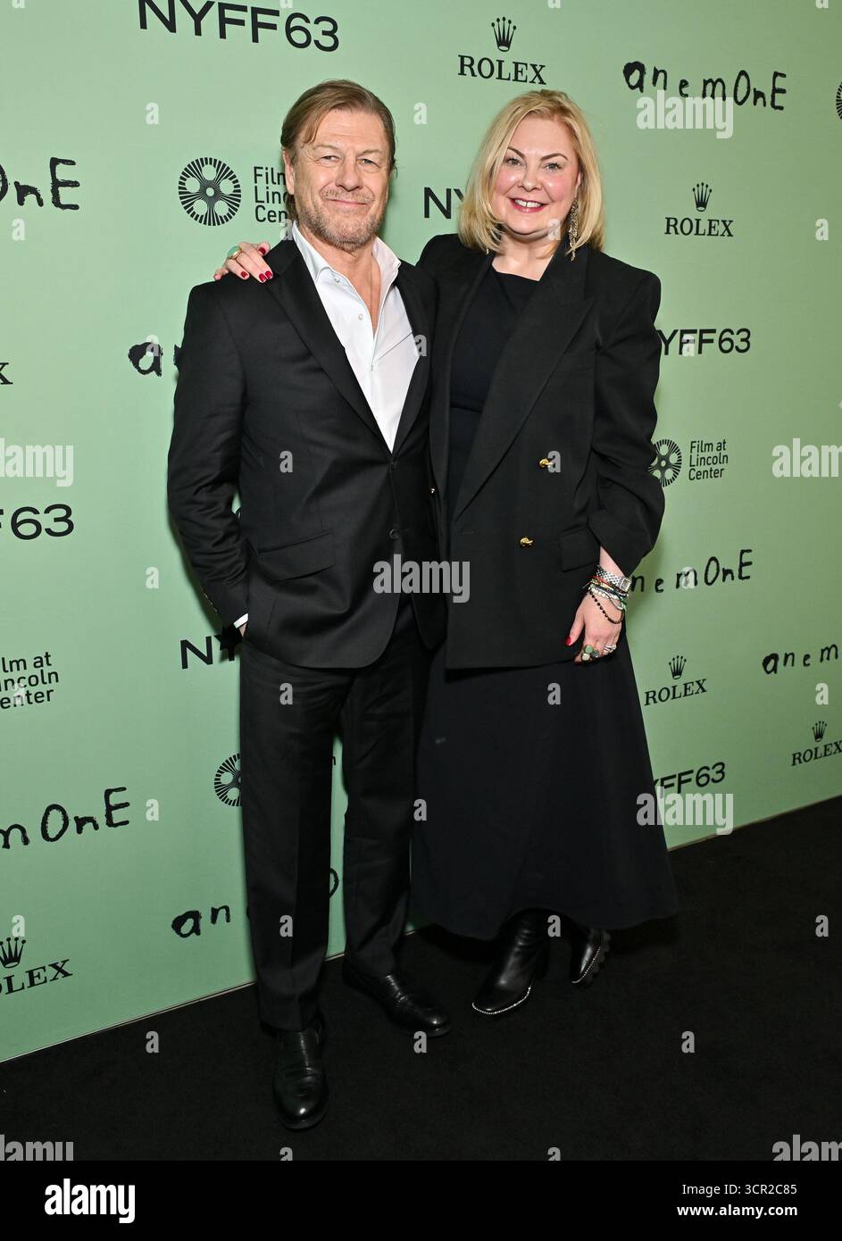 Sean Bean, left, and wife Ashley Moore attend the premiere of "Anemone ...