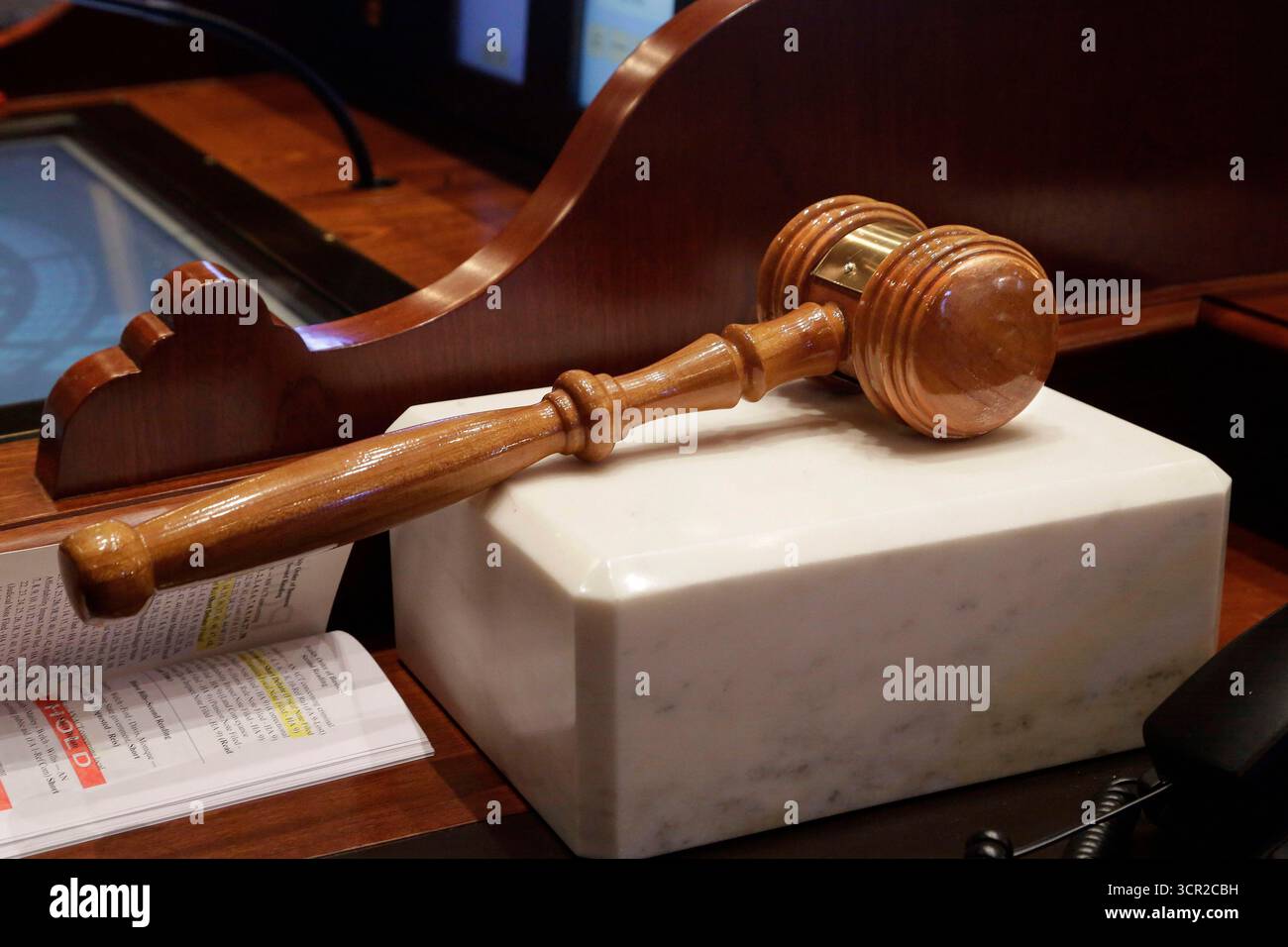 FILE - The "Speaker's gavel" is seen in the House of Representatives at ...