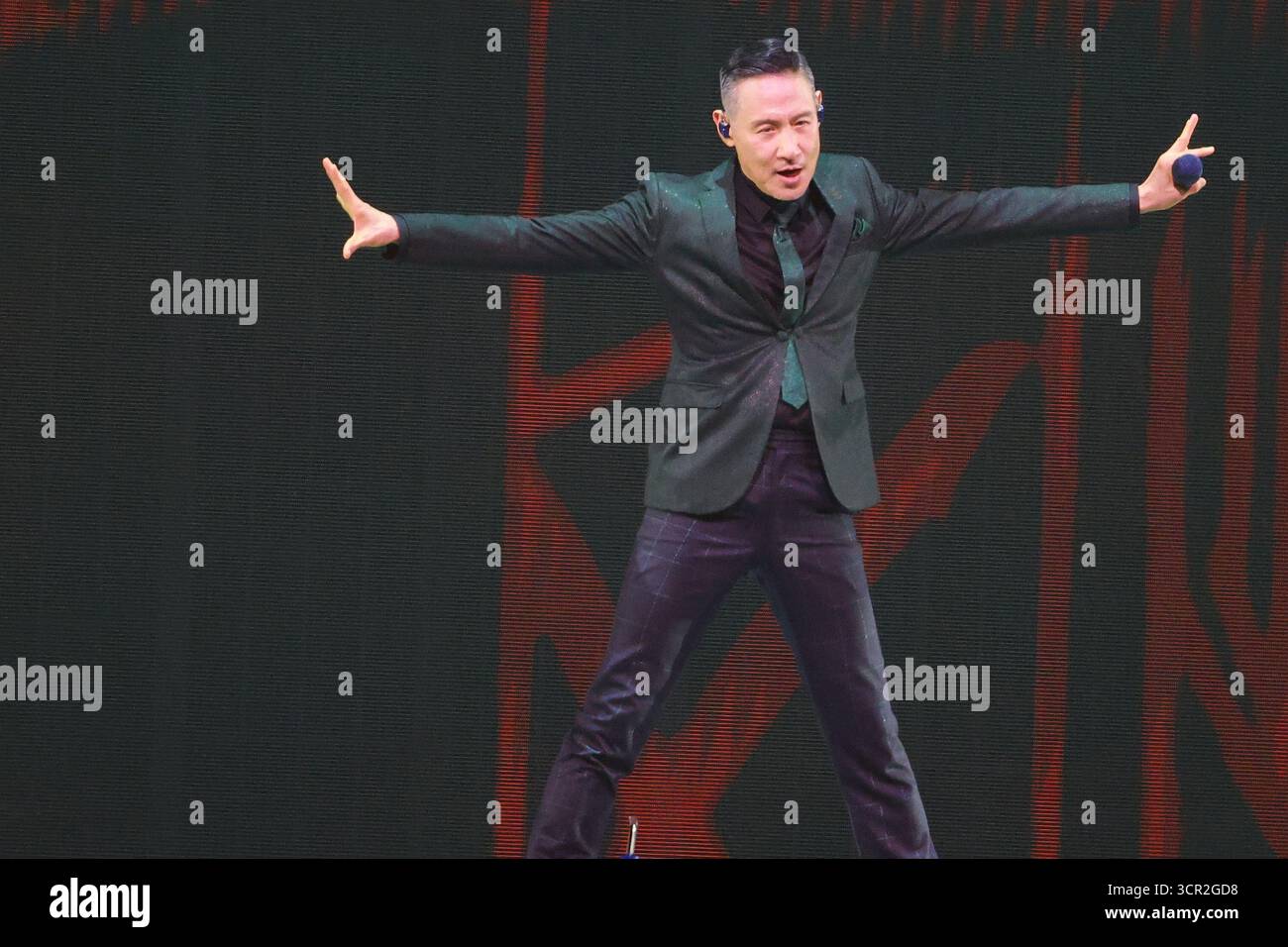 Hong Kong singer and actor Jacky Cheung holds a concert in Shanghai ...