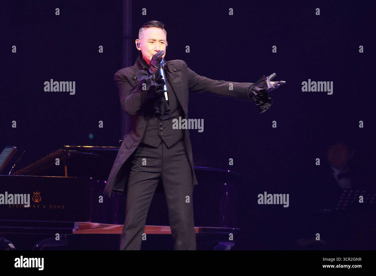 Hong Kong singer and actor Jacky Cheung holds a concert in Shanghai ...