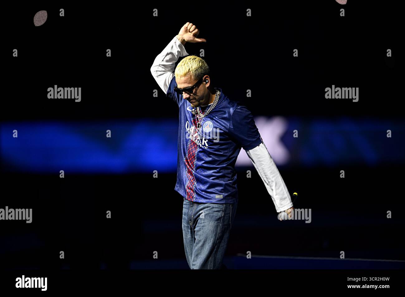 Paris, France. 27th Sep, 2025. French rapper Mathieu Pruski aka PLF ...