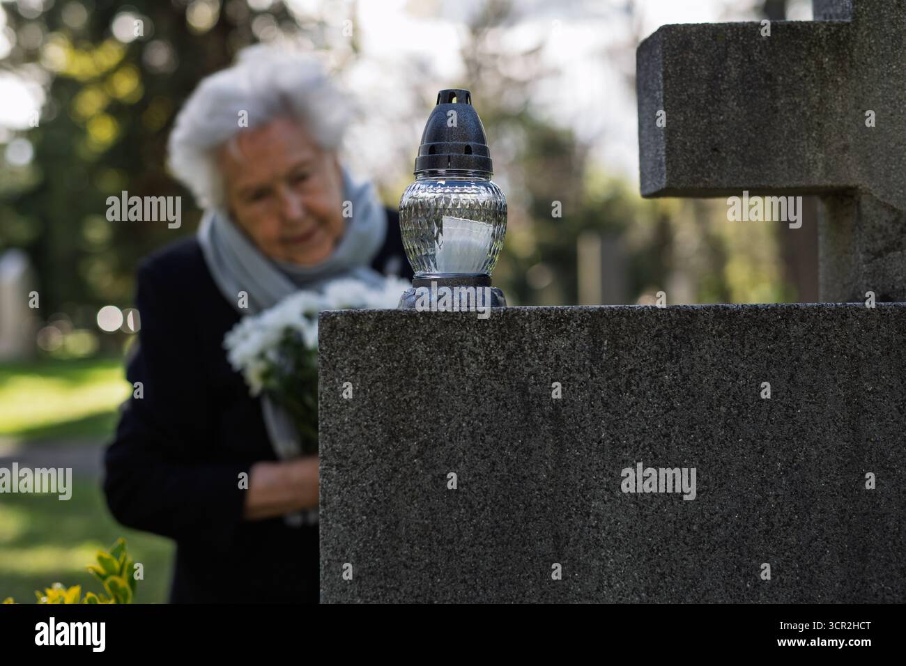 Candle lighting ceremony cemetery hi-res stock photography and images ...