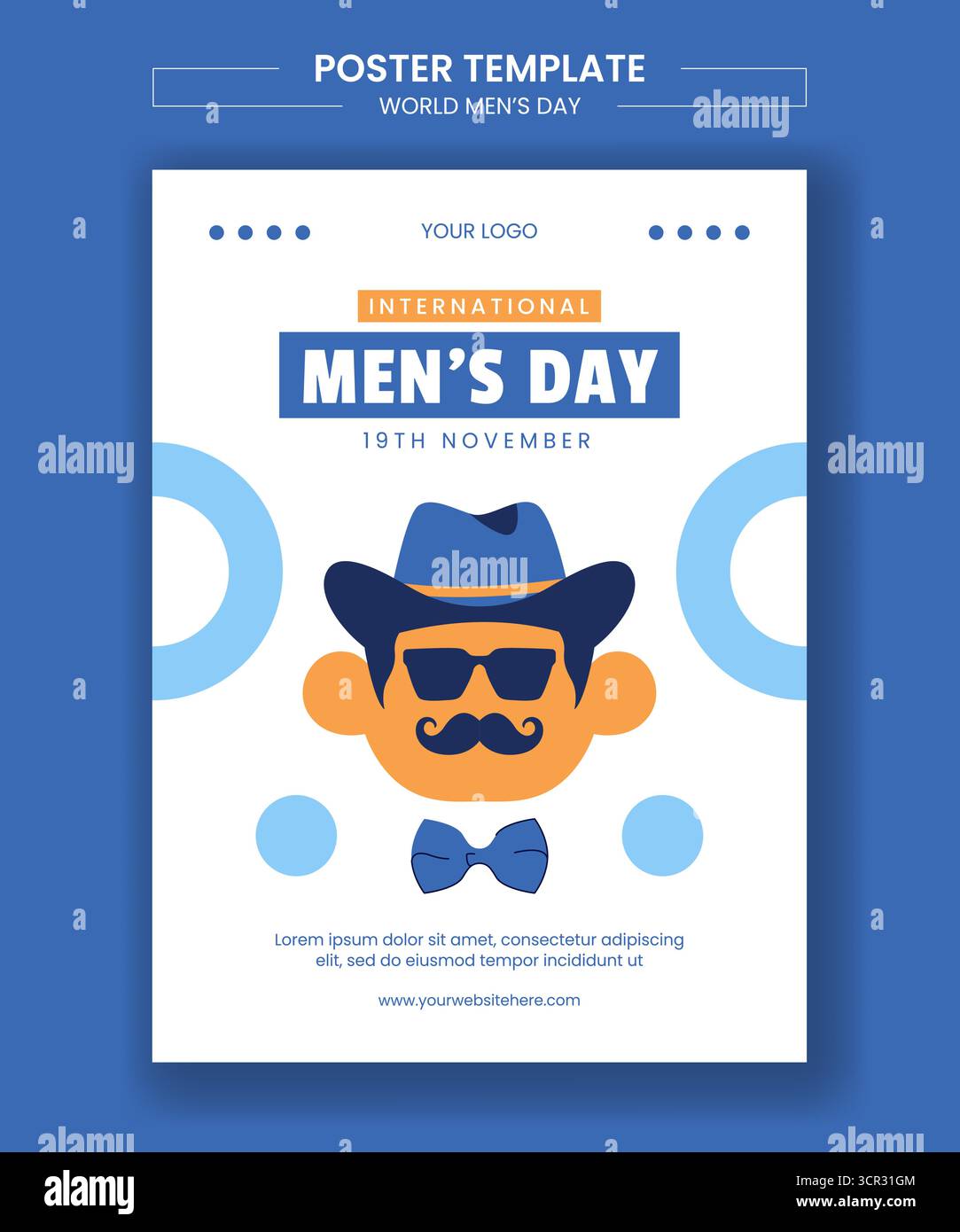 Vertical Poster Illustration with Flat Cartoon Hand Drawn Template for ...