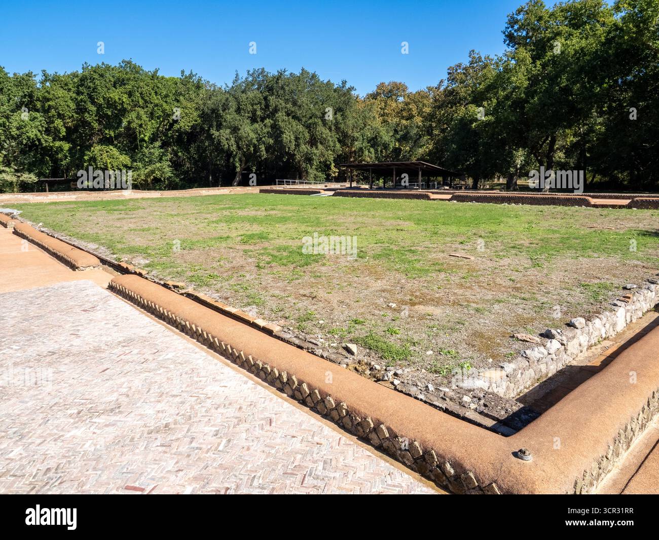Gymnasium at Villa di Domiziano, Roman imperial villa of the late ...