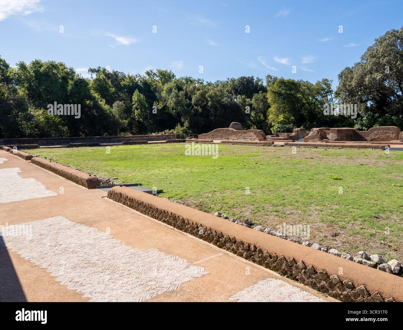 Gymnasium at Villa di Domiziano, Roman imperial villa of the late ...