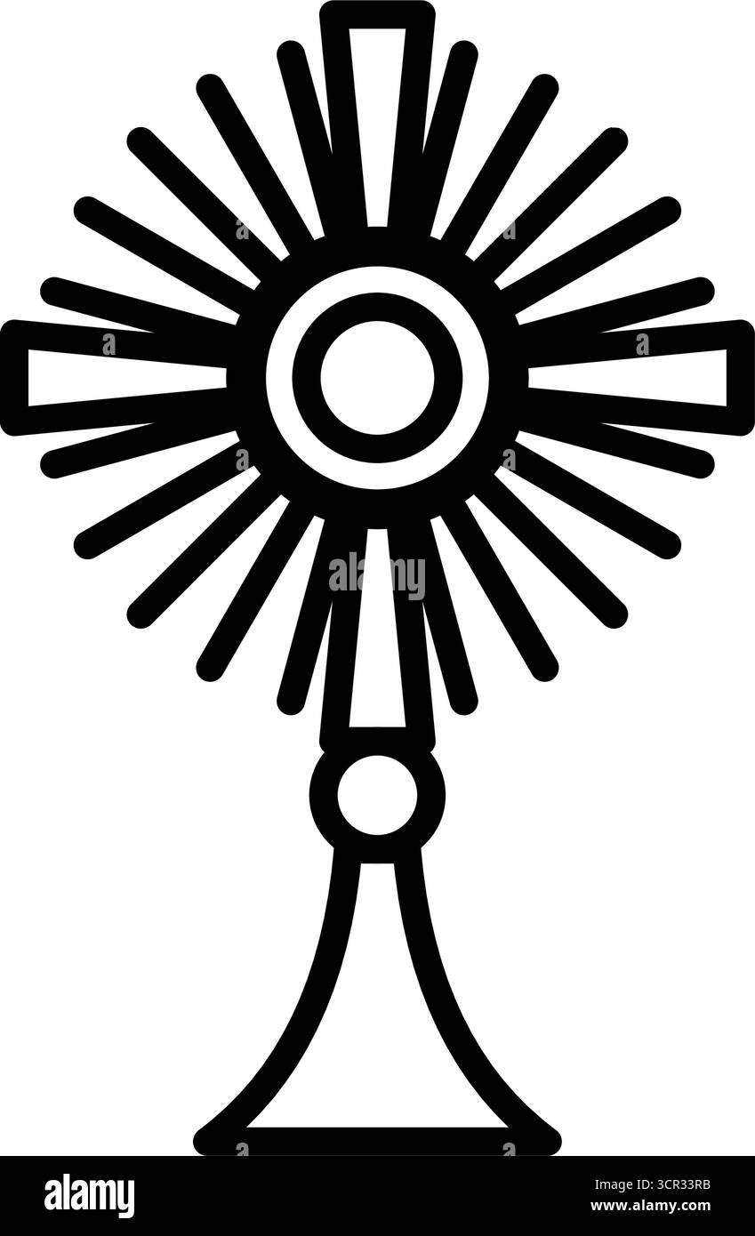 Adoration of the eucharist Stock Vector Images - Alamy