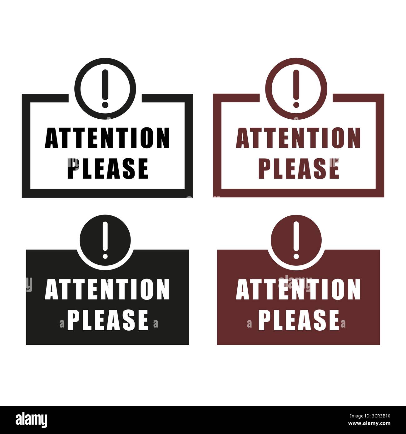 Attention please important message system hi-res stock photography and ...