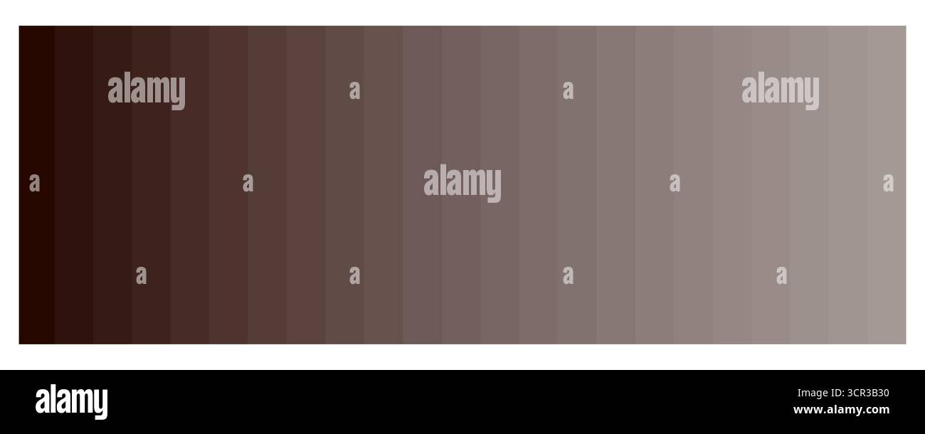 Brown gradient palette bar. Dark to light shading. Rectangular Vector ...