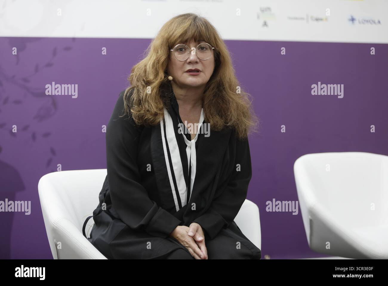 Seville, 11/01/2023. Seville Book Fair. Talk between Sara Mesa and ...