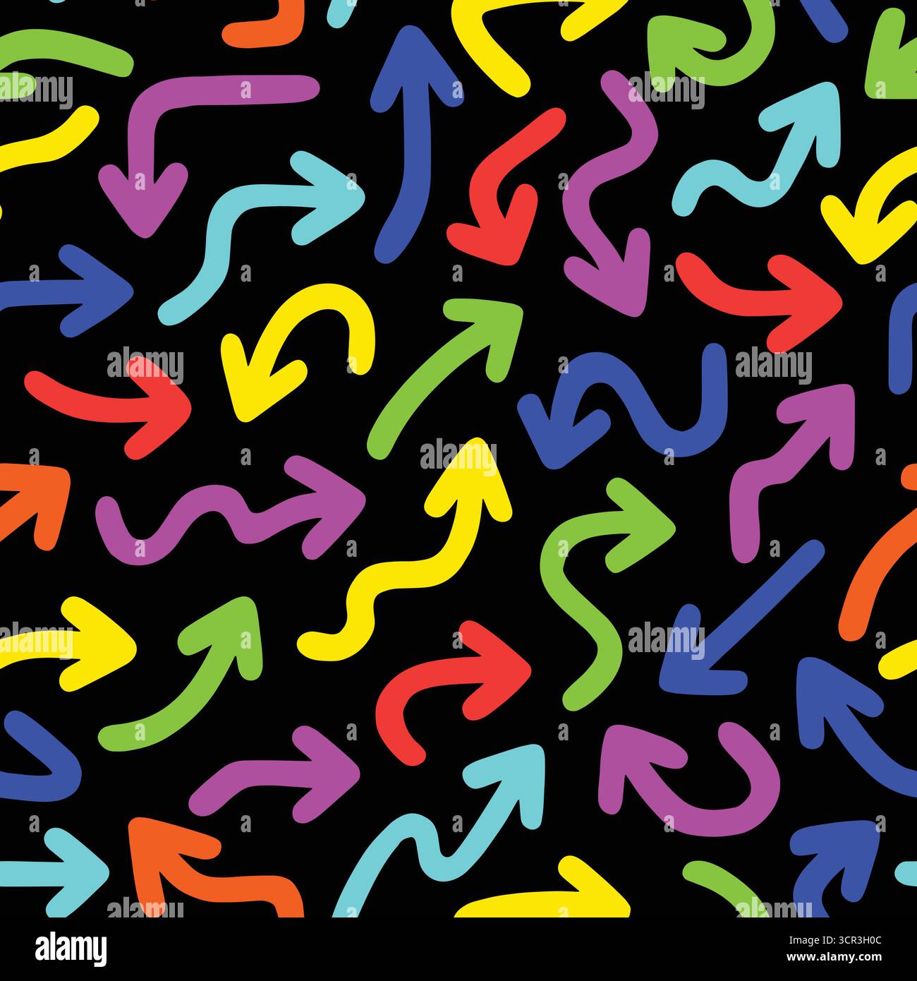 Playful arrows seamless pattern hi-res stock photography and images - Alamy