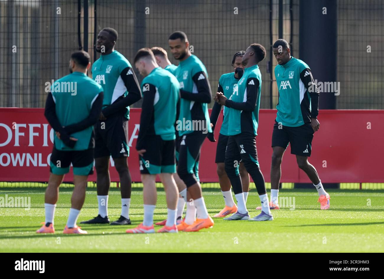 Liverpool's Alexander Isak during a training session at the AXA ...