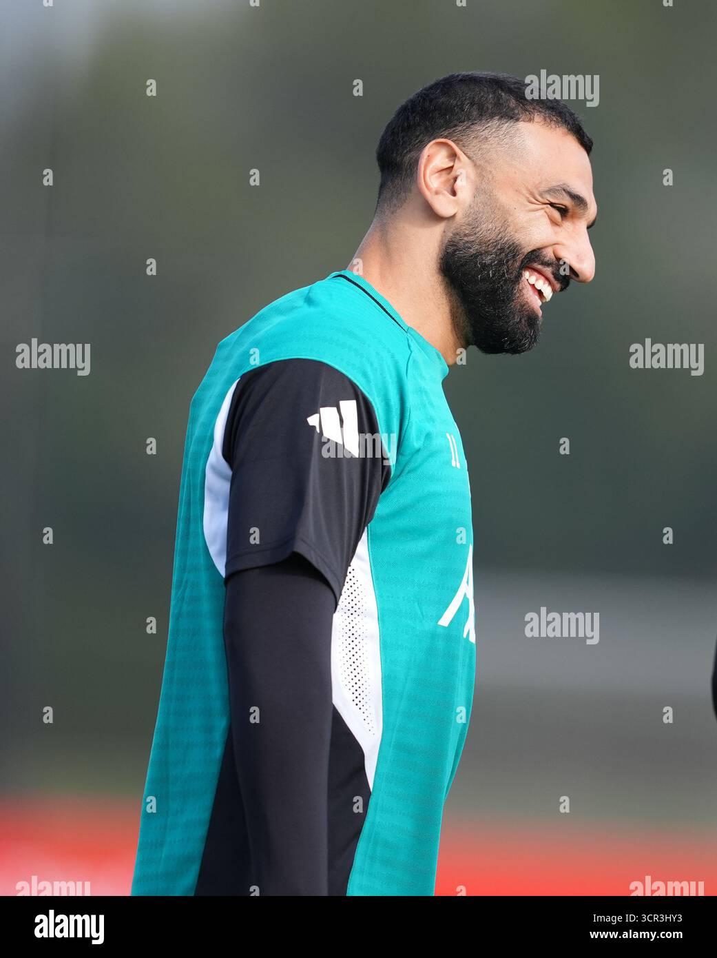 Liverpool's Mohamed Salah during a training session at the AXA Training ...