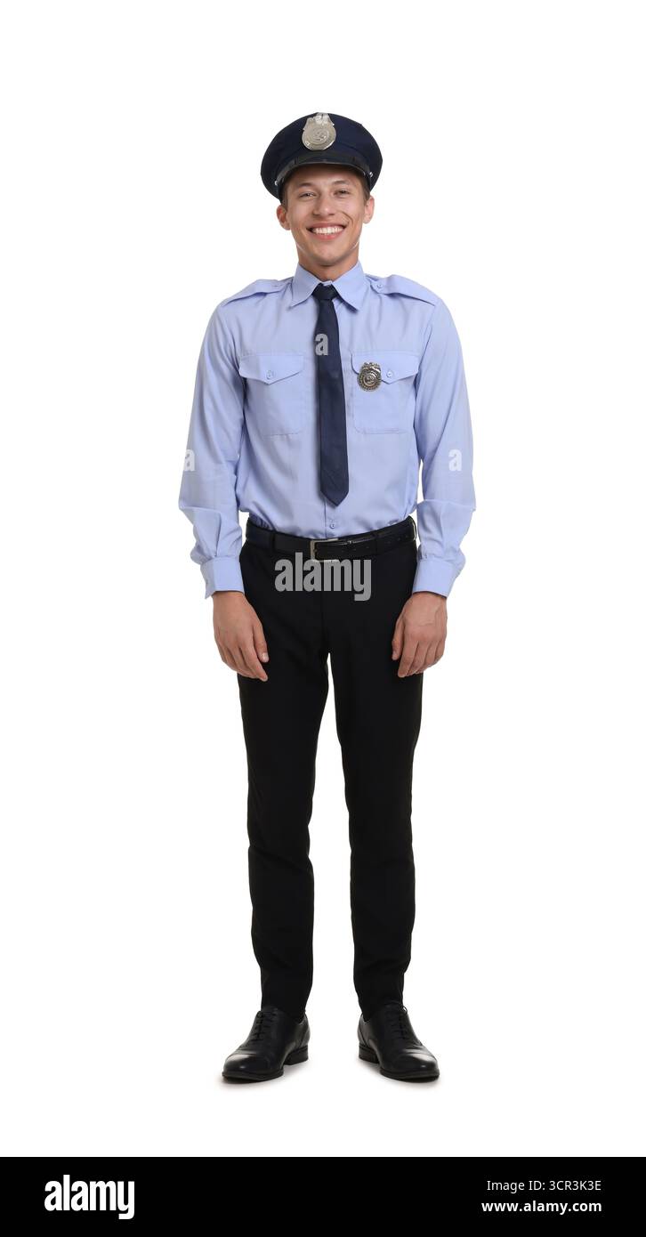 Young man in police uniform Cut Out Stock Images & Pictures - Alamy