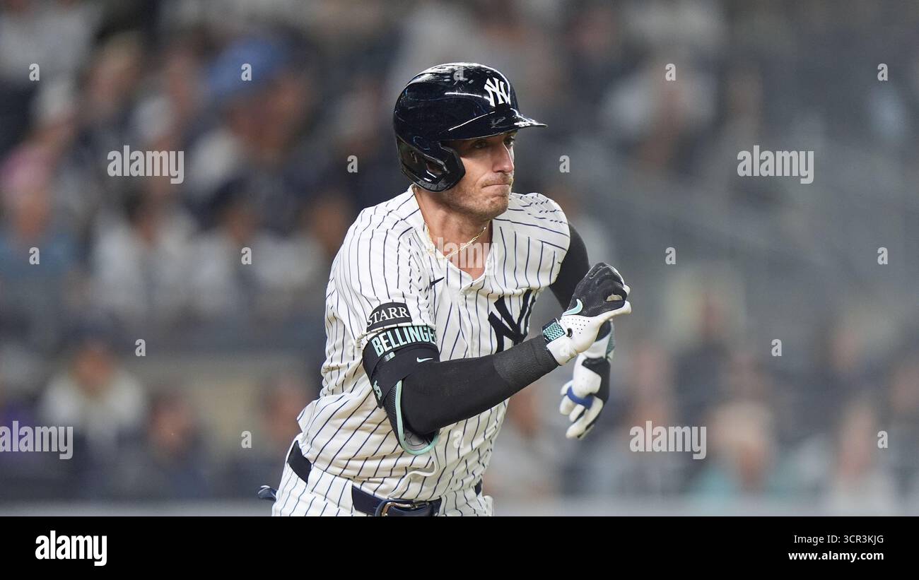 New York Yankees' Cody Bellinger during the fourth inning of a baseball ...