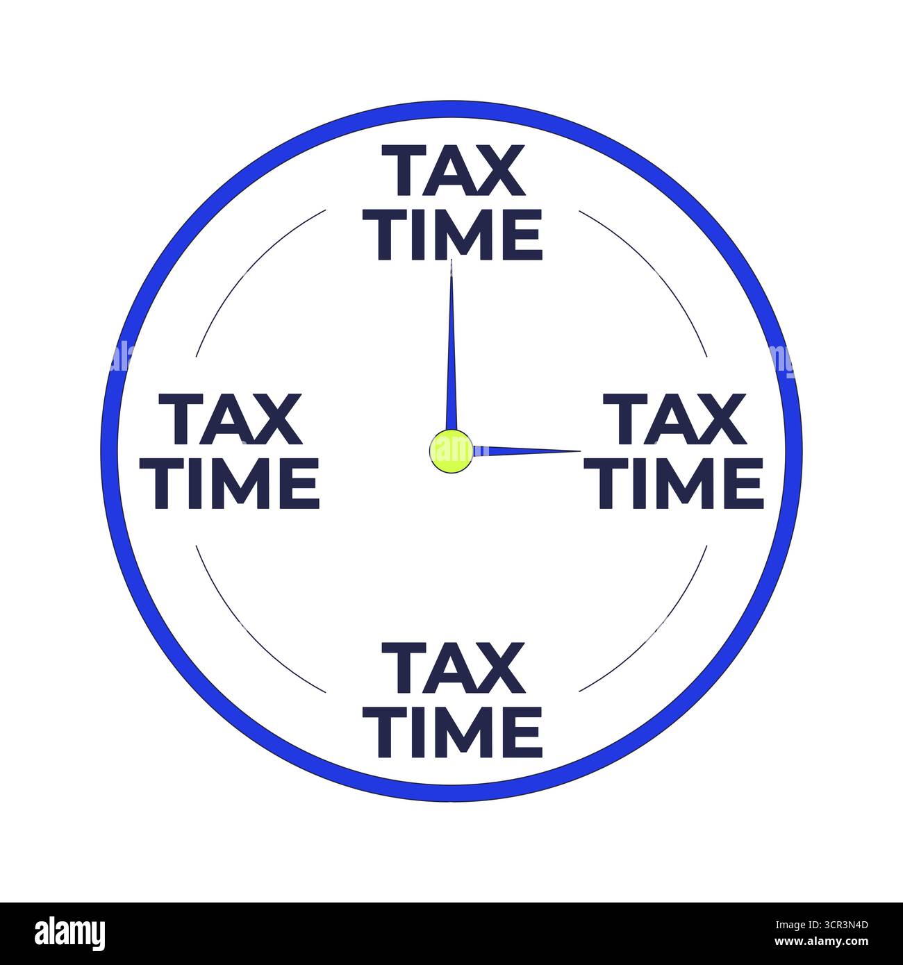 Reminder pay tax time Stock Vector Images - Alamy
