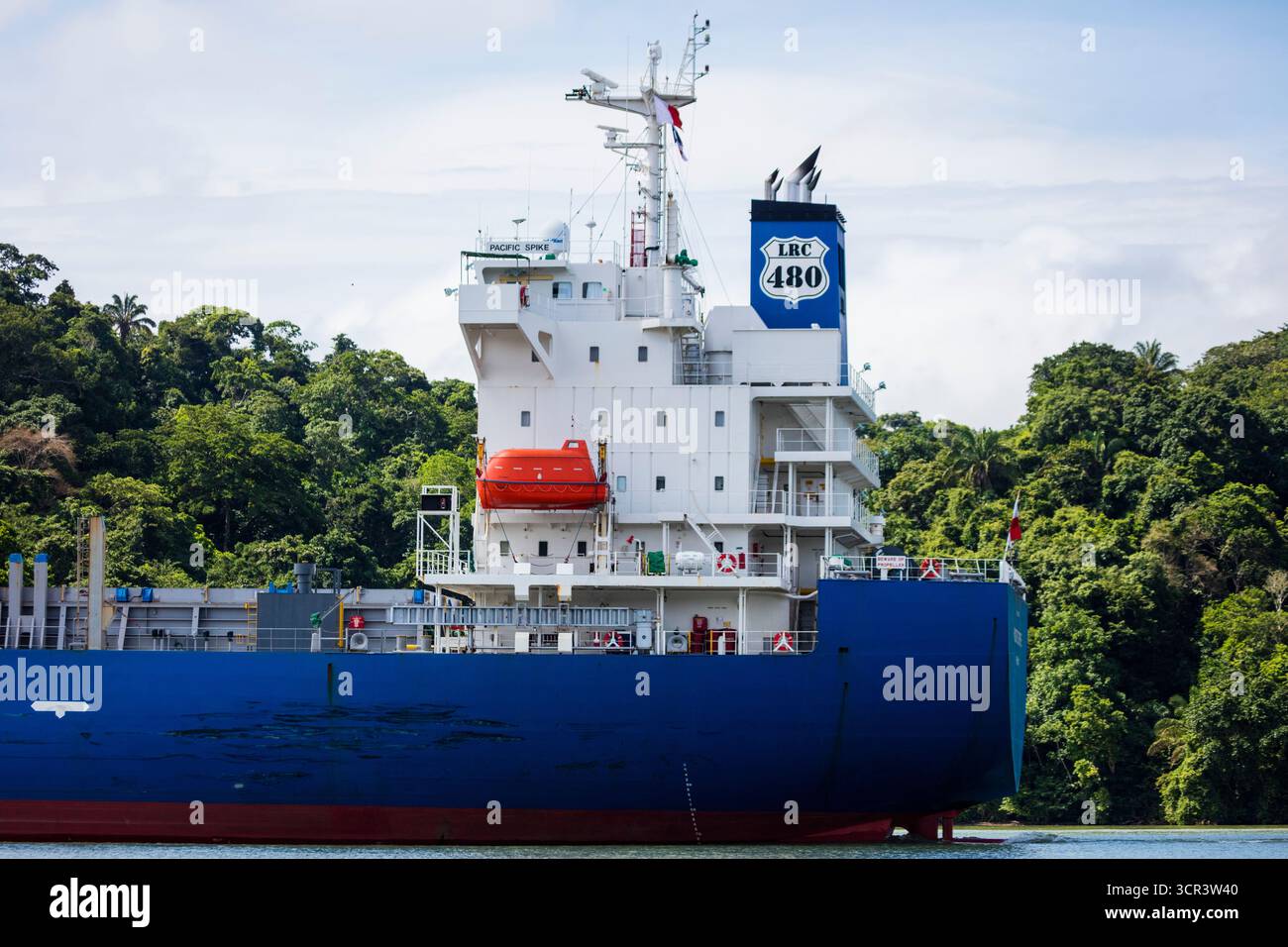 The ship Pacific Spike is making the the Panama Canal transit, Republic ...