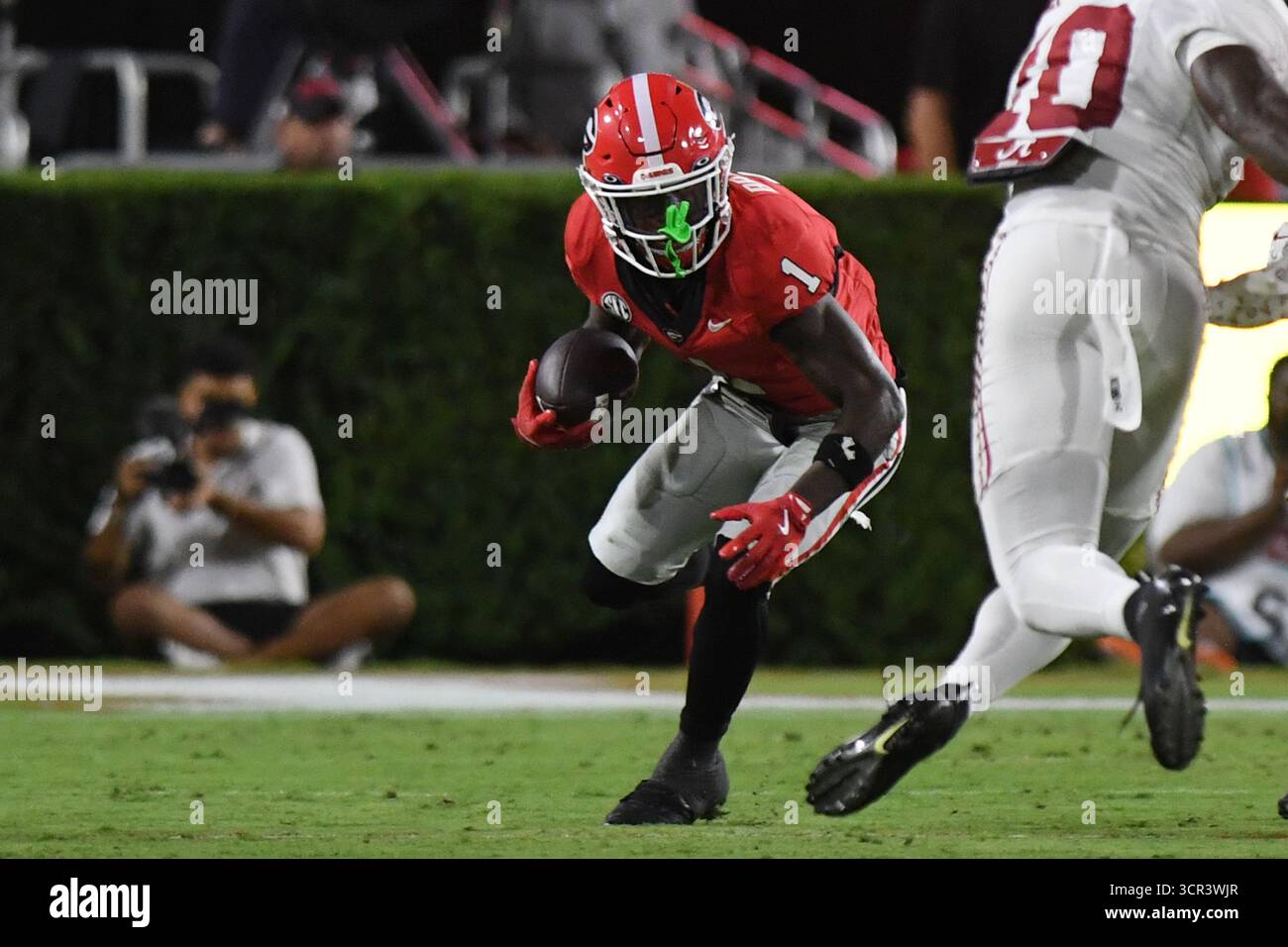 ATHENS, GA - SEPTEMBER 27: Wide receiver Zachariah Branch #1 of the ...