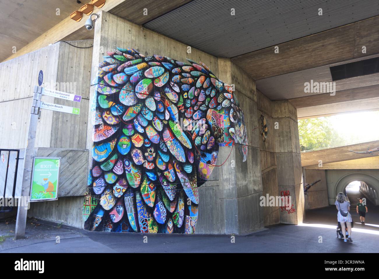 Artist Louis Masai painted these murals in 2018 to celebrate 10 years ...