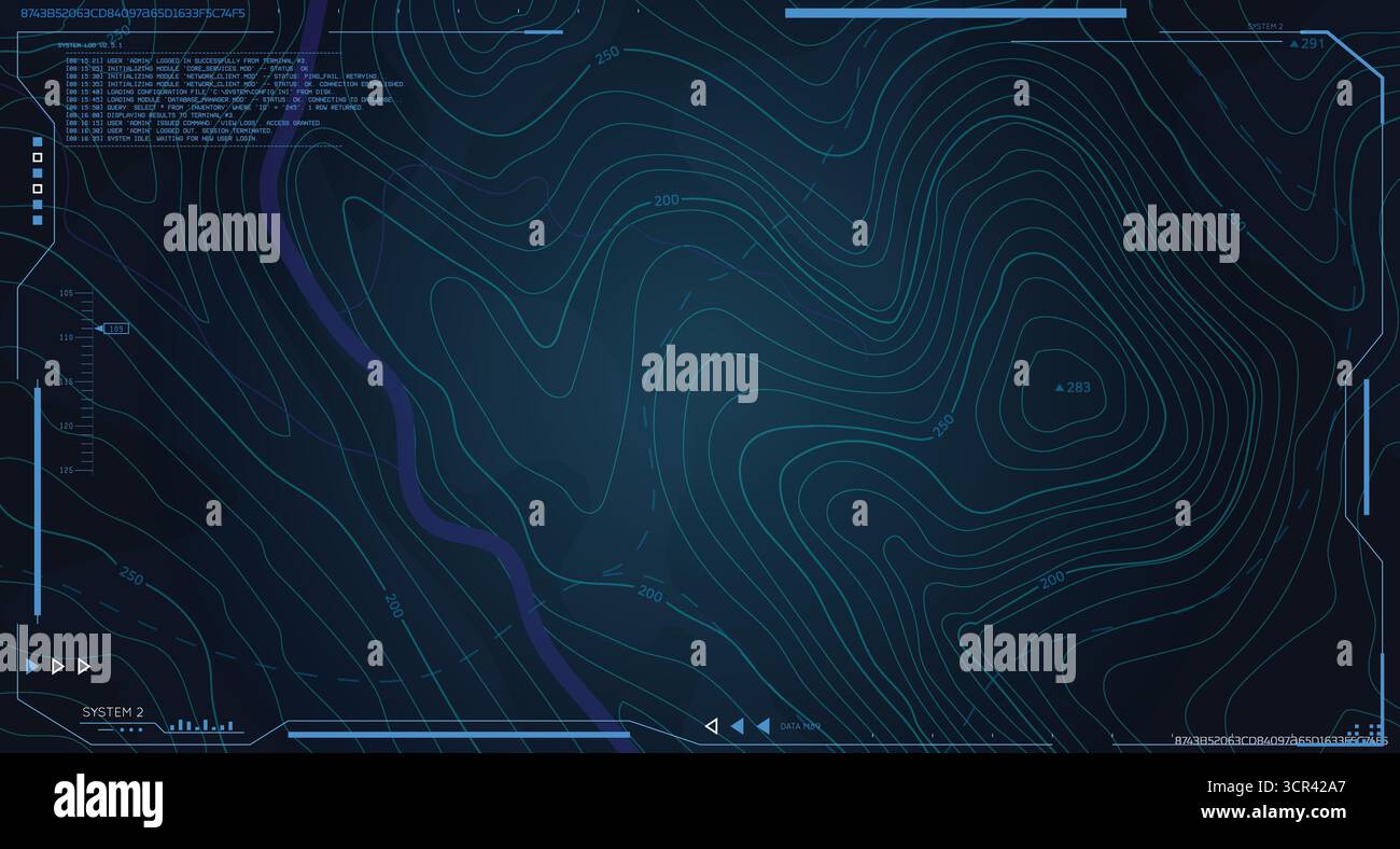 Satellite visualization Stock Vector Images - Alamy