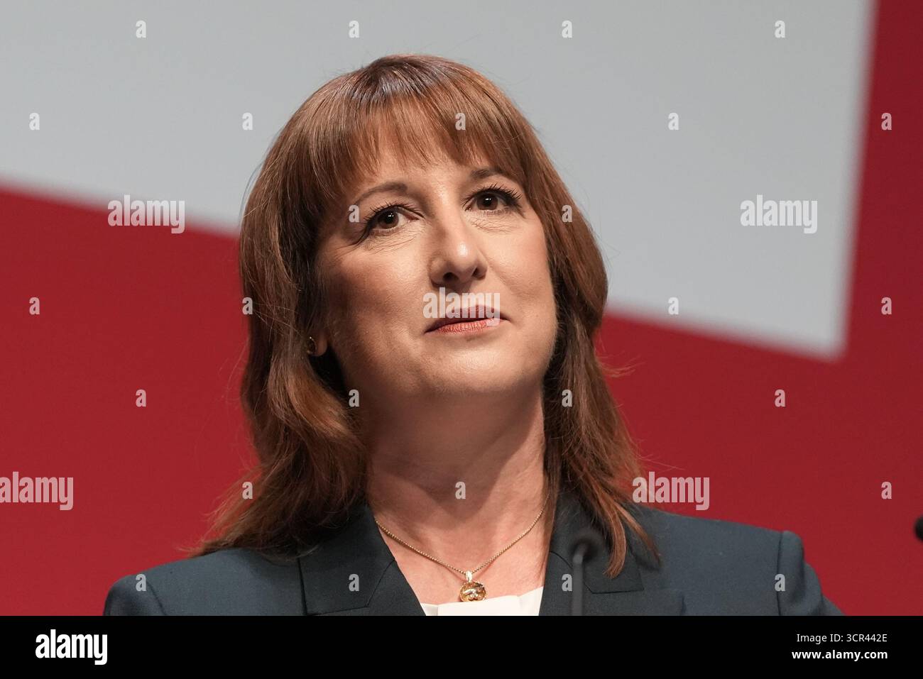 Chancellor of the Exchequer Rachel Reeves makes a speech during the ...