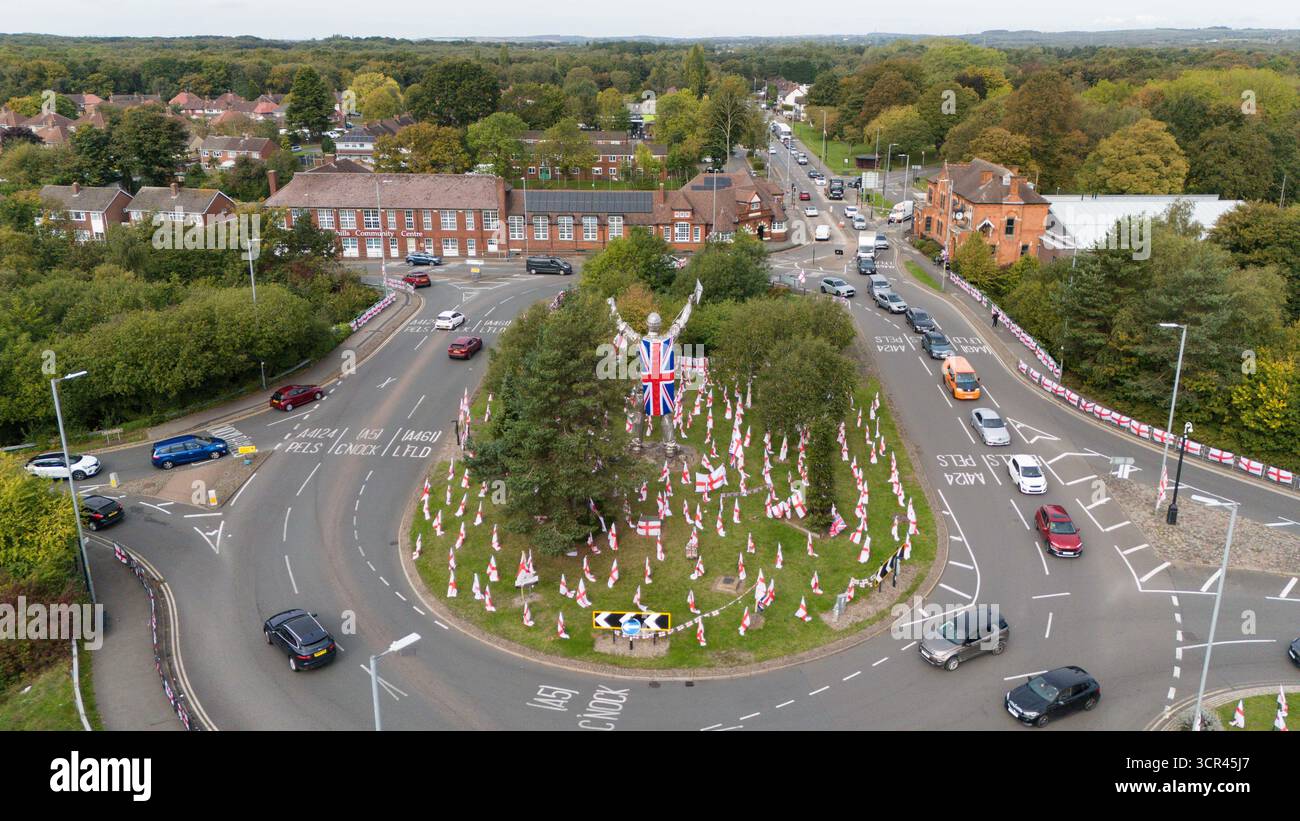 A view of the 14-metre tall The Brownhills Miner statue, which has been ...