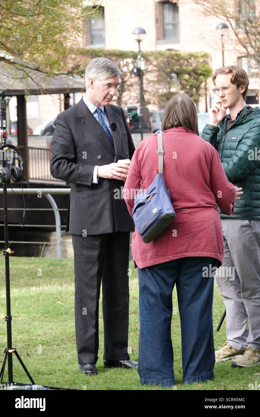 Liverpool, UK. 29th Sep, 2025. Sir Jacob Rees-Mogg conducting an ...