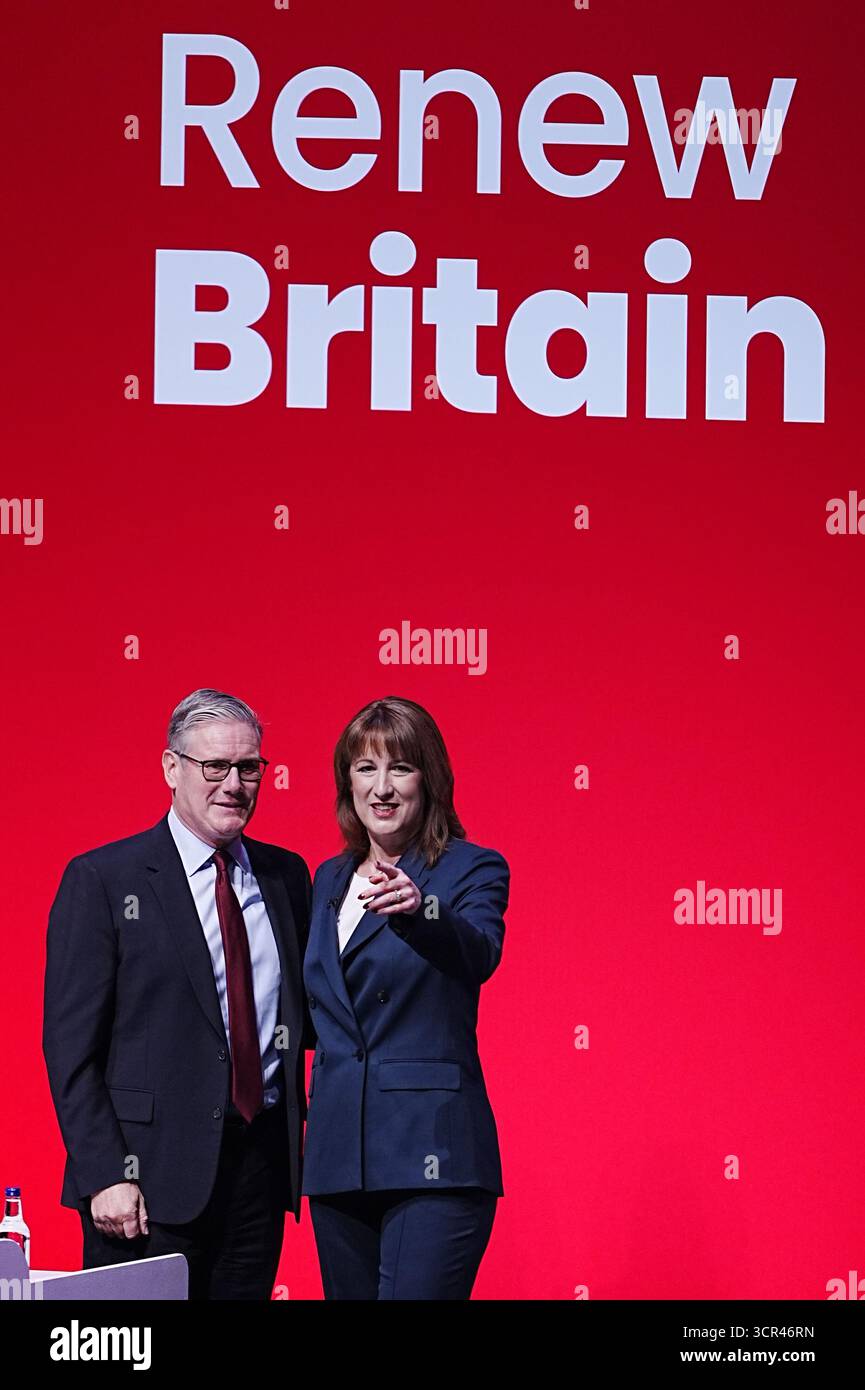 Chancellor of the Exchequer Rachel Reeves makes a speech during the ...