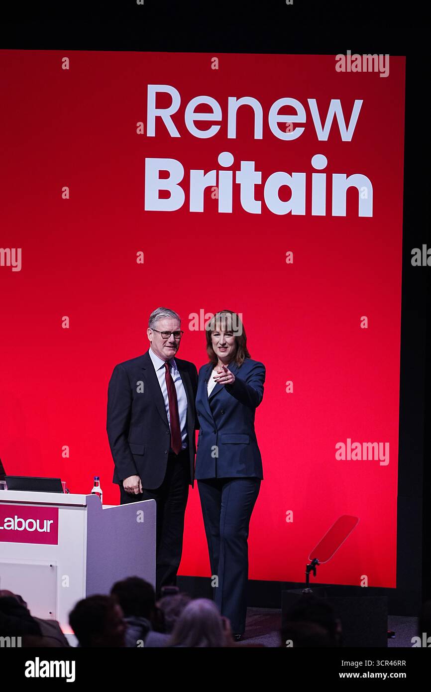 Chancellor of the Exchequer Rachel Reeves makes a speech during the ...