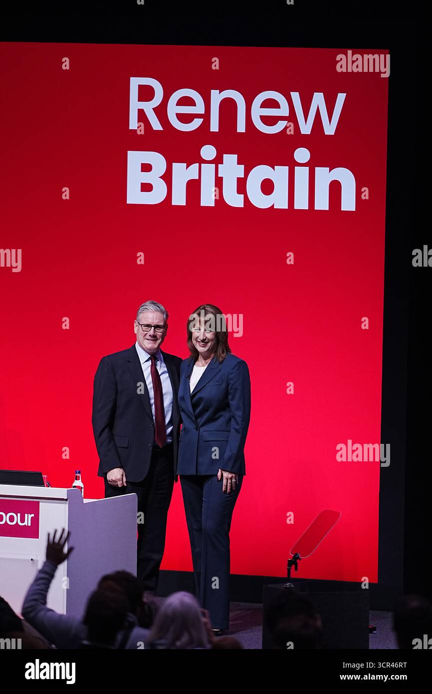 Chancellor of the Exchequer Rachel Reeves makes a speech during the ...