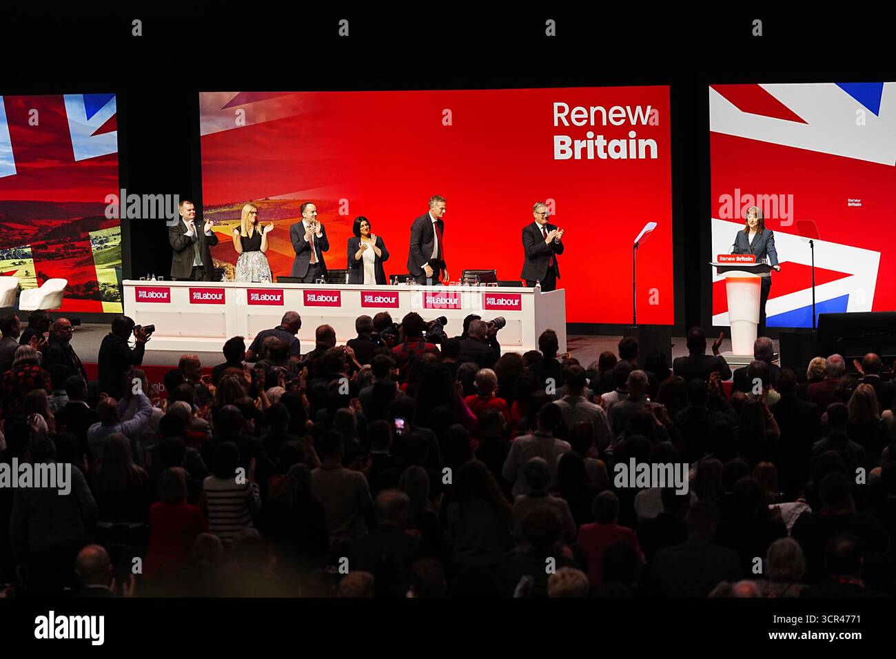 Chancellor of the Exchequer Rachel Reeves makes a speech during the ...