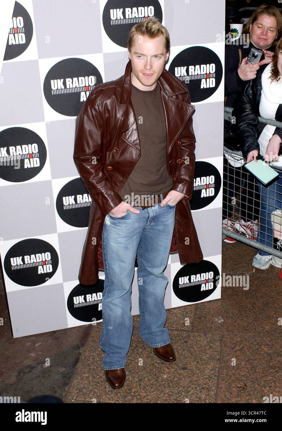Ronan Keating at UK Radio Aid, Leicester Square, London - 17 January ...