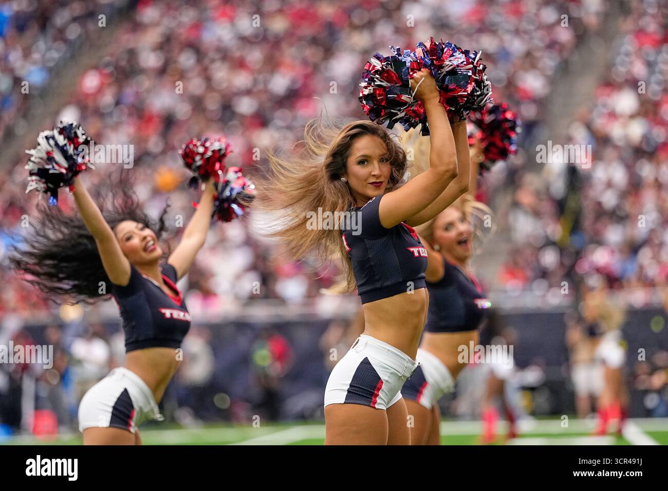 Houston Texans cheerleaders perform during an NFL football game Sunday ...