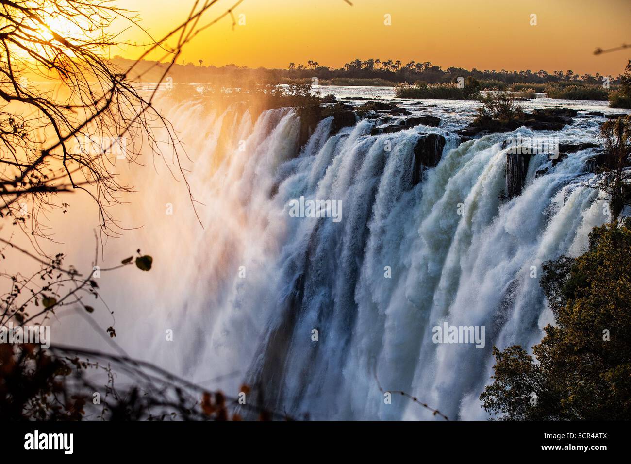 Victoria Falls, one of the Seven Natural Wonders of the World, is a ...