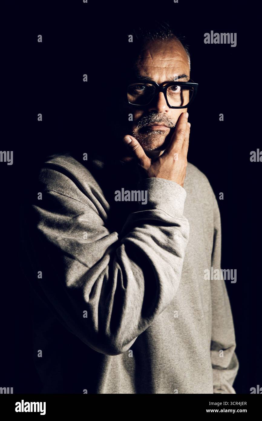 The rapper Nach, poses for Europa Press, after an interview for Europa ...