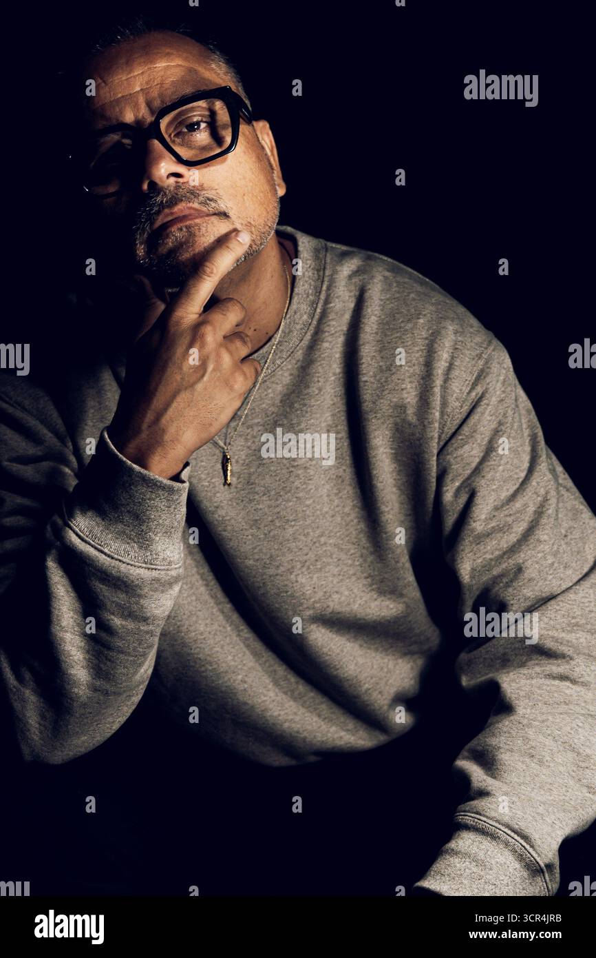 The rapper Nach, poses for Europa Press, after an interview for Europa ...
