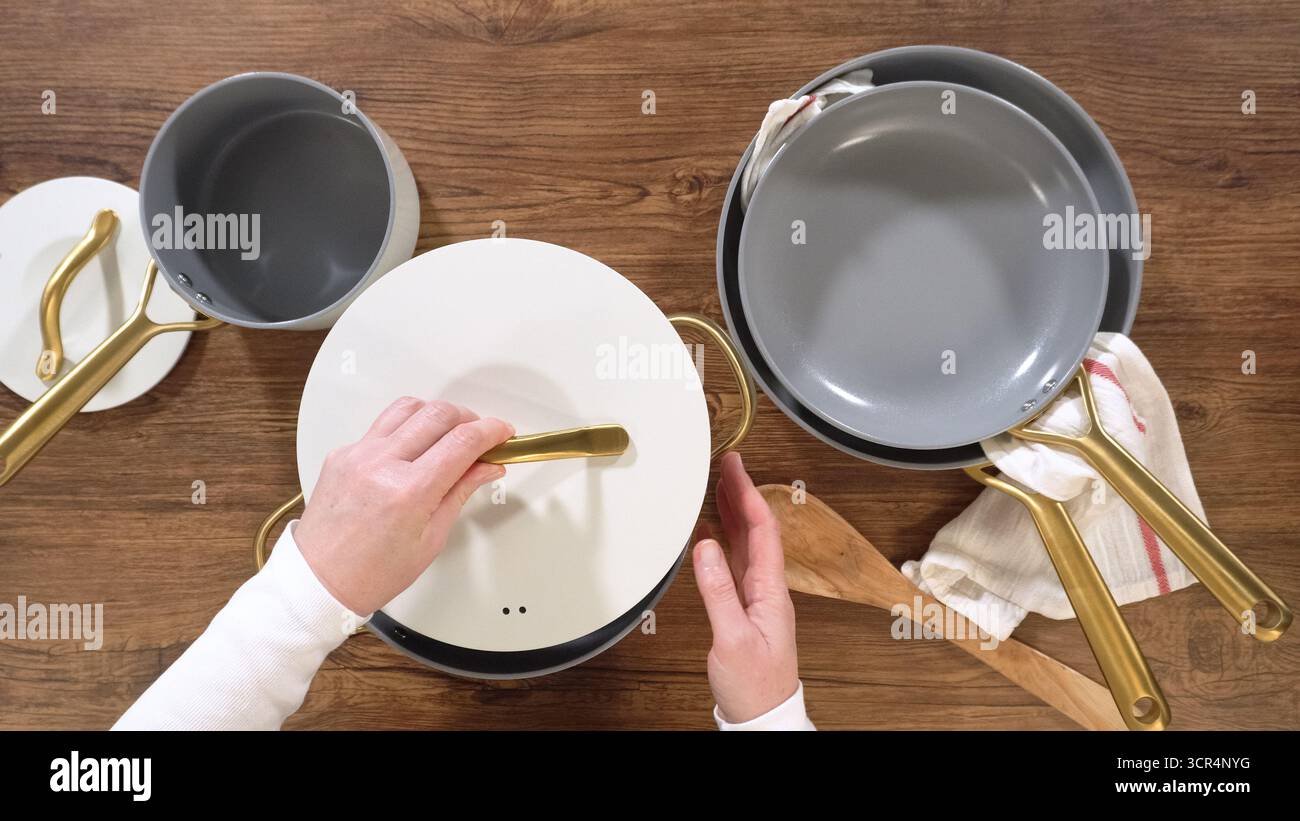 Covering pot with lid hi-res stock photography and images - Alamy