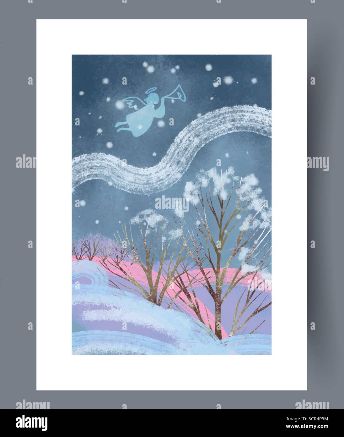 Celestial snow angel Stock Vector Images - Alamy
