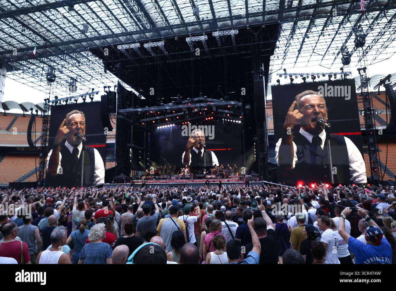 Milan, San Siro Stadium, Bruce Springsteen Concert Stock Photo - Alamy