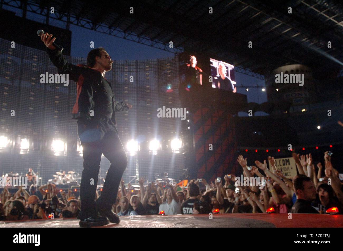 Milan, Italy. 20th July, 2005. Milan U2 Concert At The San Siro Stadium ...