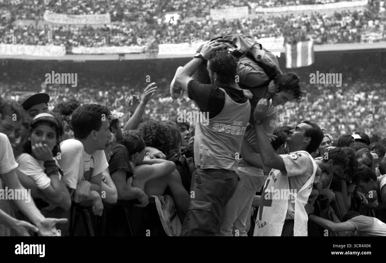 MILAN - **SPECIAL FEE** VASCO ROSSI CONCERT AT SAN SIRO, 1990 Stock ...
