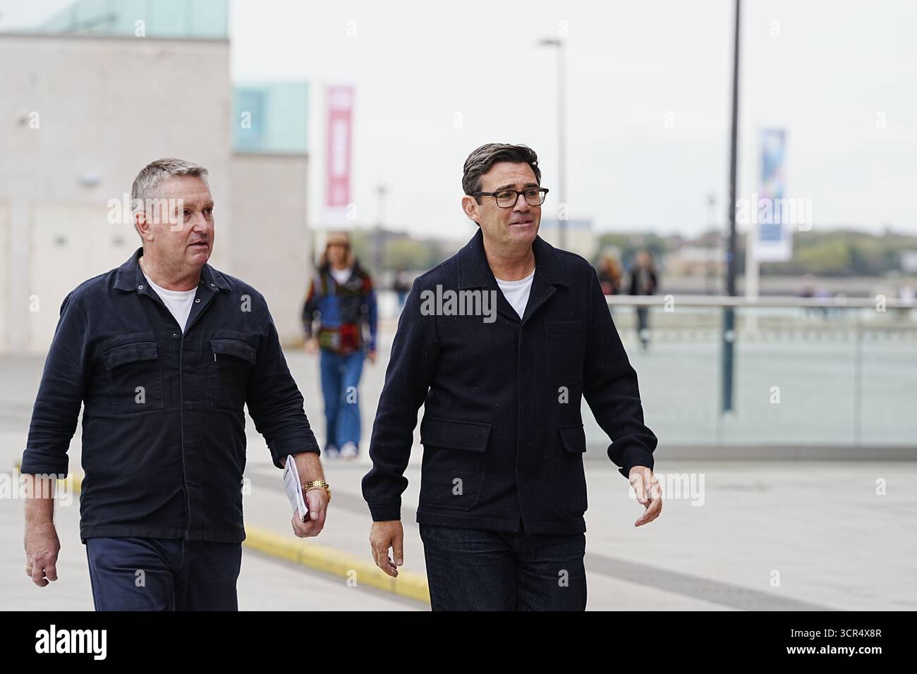 Mayor of Greater Manchester Andy Burnham arriving for a recording of ...