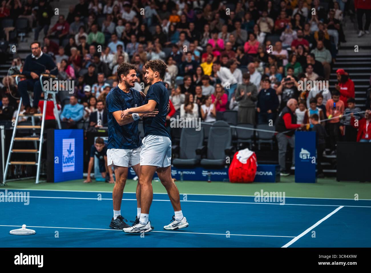 Clement Chidekh (FRA) and Luca Sanchez (FRA) celebrating after winning ...