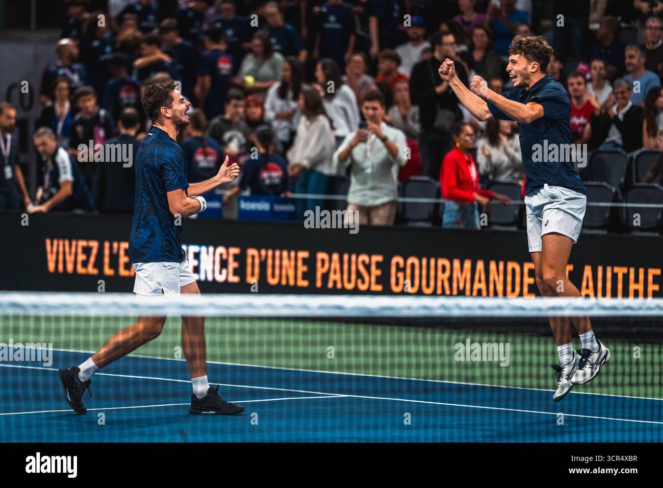 Clement Chidekh (FRA) and Luca Sanchez (FRA) celebrating after winning ...