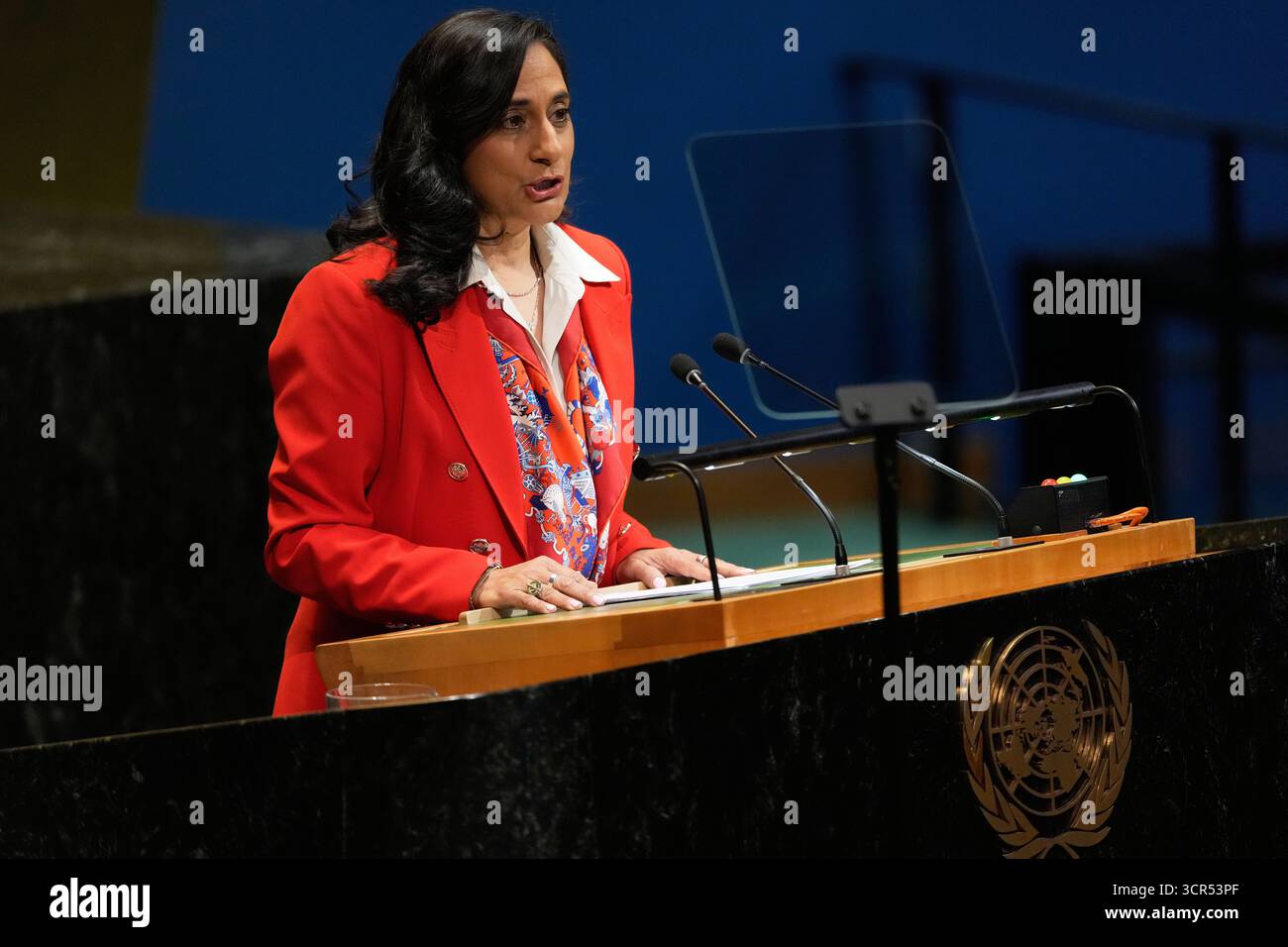 Anita Anand, Minister for Foreign Affairs of Canada, addresses the 80th ...